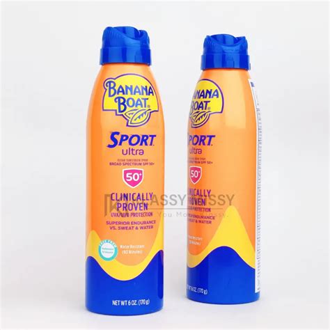 Banana Boat Sport Ultra Clear Sunscreen Spray Spf 50 170g