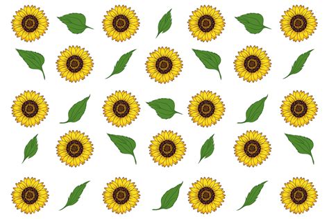 Sunflower Pattern Graphic By ART Fanatic Creative Fabrica