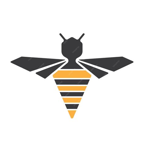 Abeille Miel Logo Vecteur Icône Symbole Modèle De Conception D
