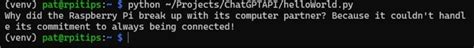 Python Use The Chatgpt Api For Any Raspberry Pi Project Raspberrytips