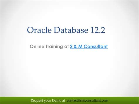 ppt oracle database 12 2 oracle online training powerpoint