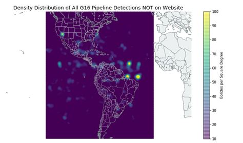 density heat map of the distribution of all goes 16 vetting rejections