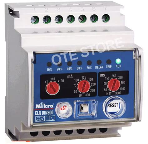 Mikro Din Rail Earth Leakage Relay Elr Din300 240a Lazada