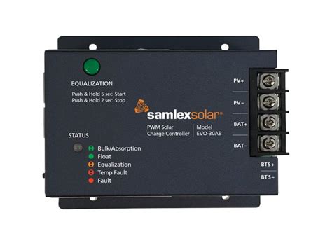 30 Amp Solar Charge Controller Evo 30ab Samlex America