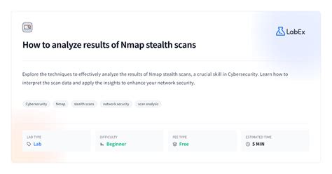 How To Analyze Results Of Nmap Stealth Scans Labex