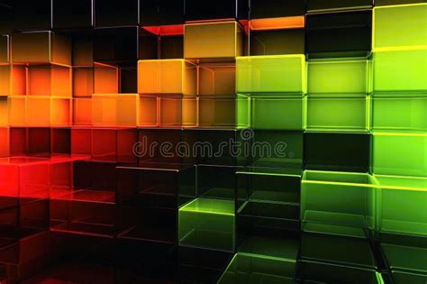 Surreal Three Dimensional Glass Background Texture Created With Generative Ai Technology Stock