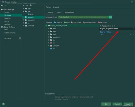 idea 中 module ‘ ‘ must not contain source root ‘ ‘ the root already