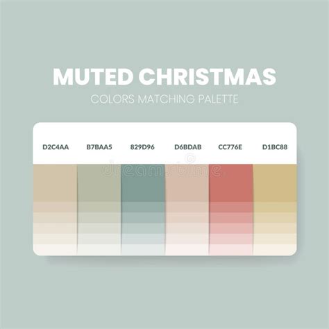 Paleta De Cores Em Coleções De Cores De Natristmas Esquema De Cores Ou