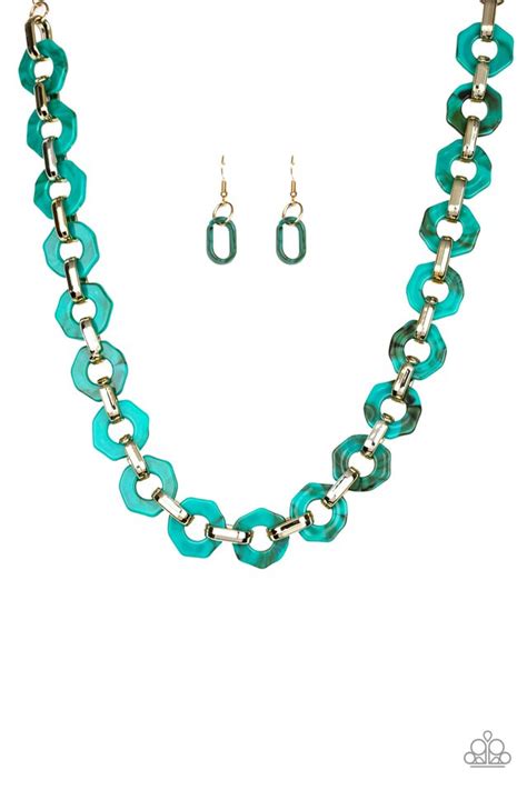 Fashionista Fever Blue Necklace Paparazzi Accessories Bedazzle Me