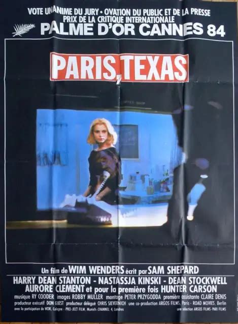 Paris Texas Wim Wenders Nastassja Kinski Grande Affiche Originale