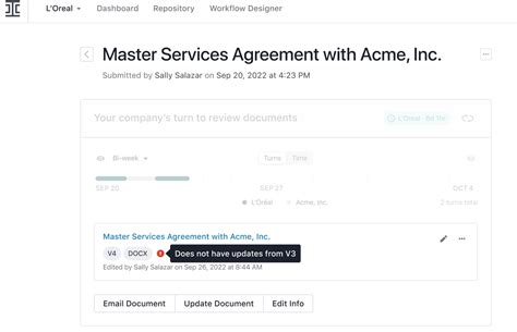 Merge Document Versions Ironclad