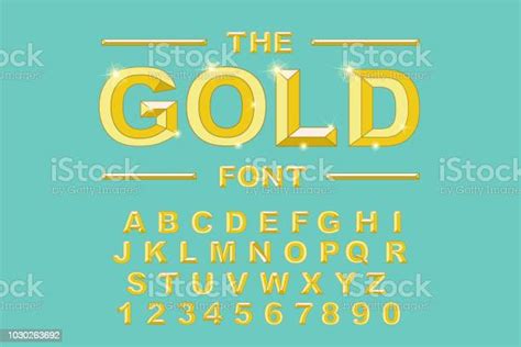 골드 현대 굵은 글꼴 그리고 알파벳입니다 빈티지 알파벳 벡터 80 S 1990 1999 년에 대한 스톡 벡터 아트 및 기타 이미지 1990 1999 년 3차원 형태
