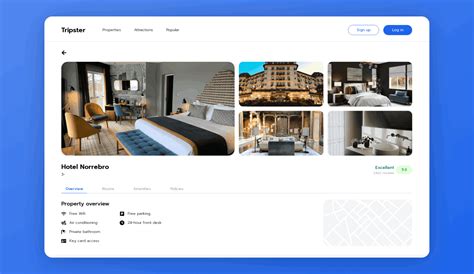 hotel booking website design template uizard