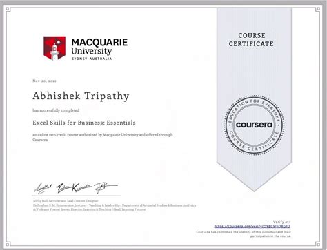 Abhishek Tripathy On Linkedin Excel Excelcertified Certified