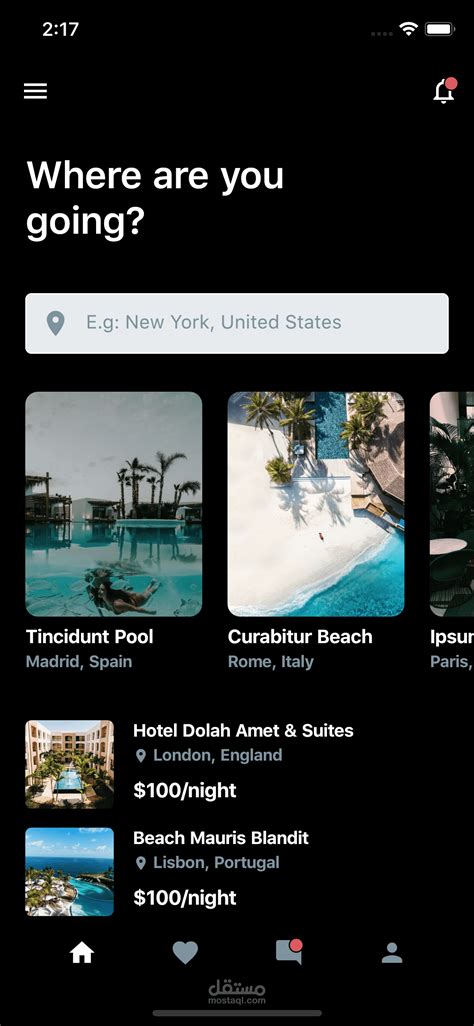 Flutter Travel App مستقل