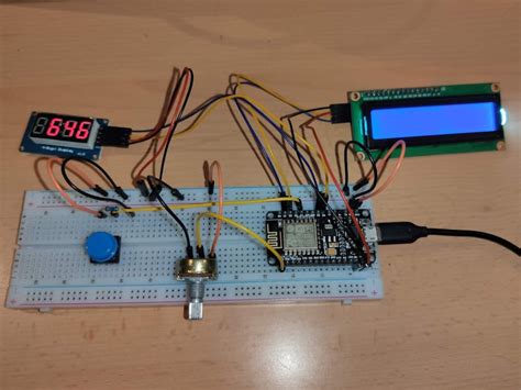 Onem2m Potentiometerpushbuttonlcd With Nodemcu Esp8266
