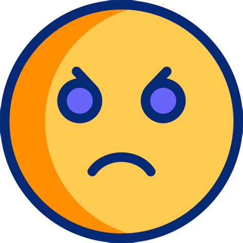 Angry Basic Accent Lineal Color Icon