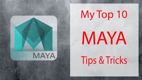 My Top 10 Tips Tricks In Maya YouTube