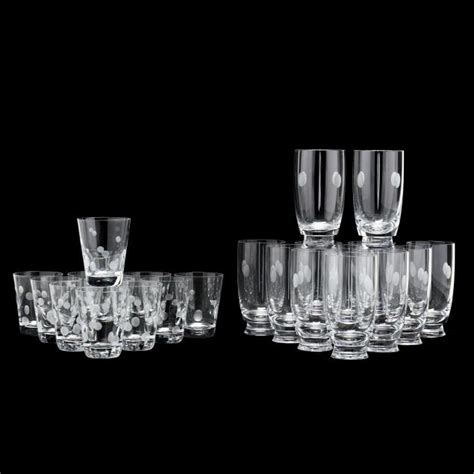 Baccarat 23 Clown Crystal Bar Glasses Lot 346 November Estate Auctionnov 3 2022 900am