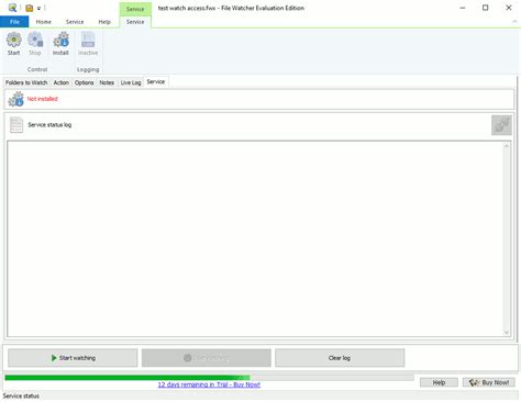 File Watcher Screen Shots