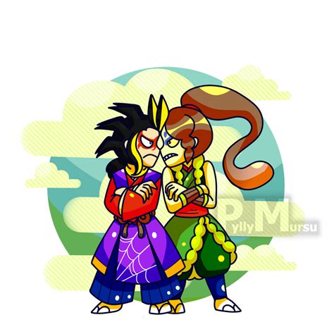 Yokai Generals Tsuchigumo And Oogama By Possumato On Deviantart