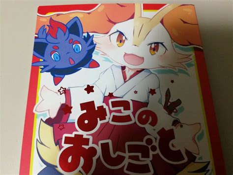 Doujinshi Pokemon Braixen A5 60pages Isou Miko No Oshigoto Furry Kem