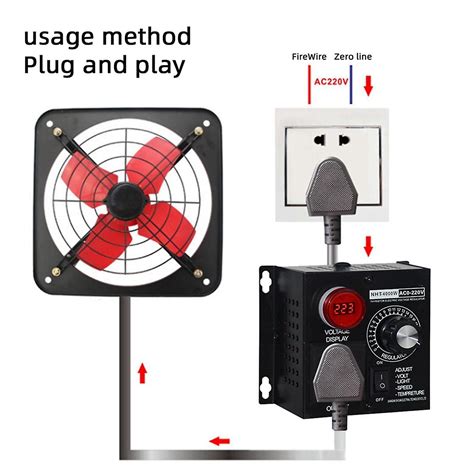 4000W Voltage Regulator Portable Speed Adjustable Voltage Regulator Compact Variable Voltage