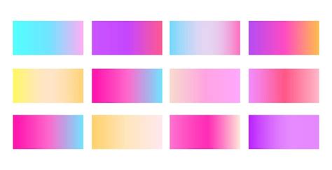 Premium Vector Abstract Gradient Swatch Banner Set For Modern Designs