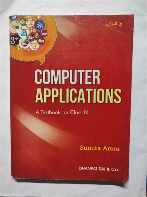 Icse Computer Applications For Class 9 By Sumita Arora