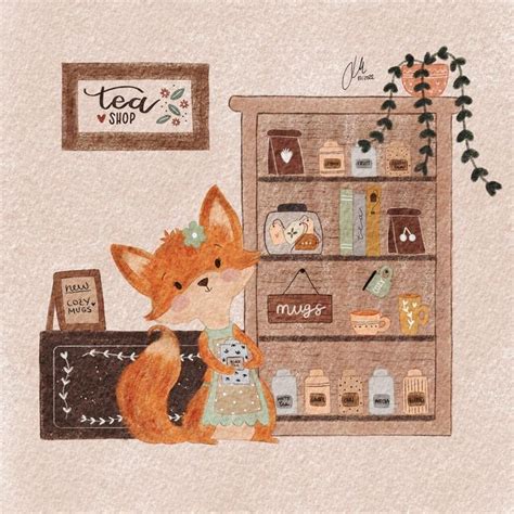 Doodles Illustration 🌙 Journals On Instagram Fox „frieda And Tea