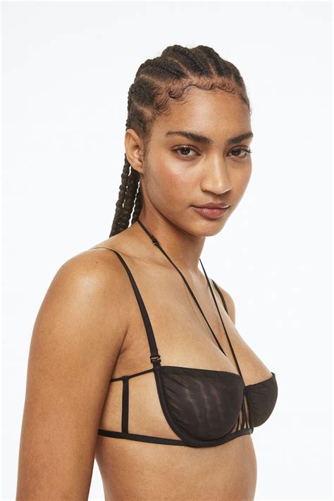 Non Padded Underwired Mesh Bra
