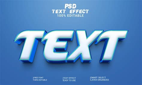Texto De Efecto De Texto 3d Estilo De Texto Editable Completo Archivo