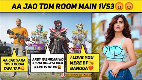 😍random Cute And Innocent Girl Call Me Noob1v3 Tdm Challenge🤩samsung