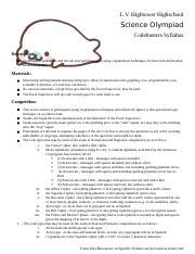 Codebusters Docx L V Hightower Highbabe Science Olympiad Codebusters Syllabus Description