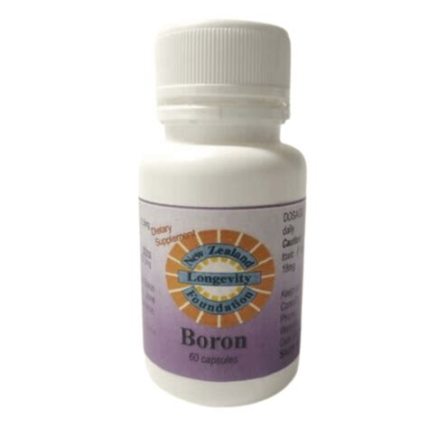 New Zealand Longevity Foundation Boron 60 Capsules Global Health