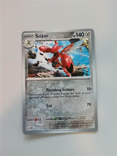 Scizor Scherox Obsidian Flames Pokemon Reverse Holo Kaufen Auf Ricardo