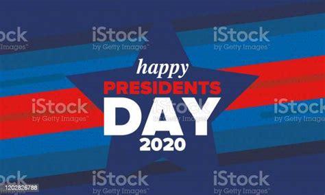 미국에서 해피 대통령의 날 워싱턴의 생일 미국 연방 공휴일입니다 2 월에 축 하 애국적인 미국 요소 포스터 배너 및 배경 벡터 일러스트레이션 대통령의 날에 대한 스톡 벡터