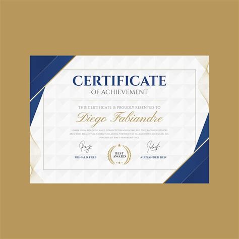 Premium Vector Certificate Appreciation Template Design