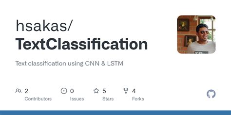 Github Hsakastextclassification Text Classification Using Cnn And Lstm