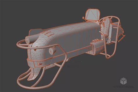 Futuristic Hovercraft Free 3d Model Blend C4d Dae Fbx Max