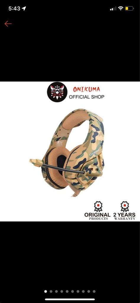 Onikuma Camo Headset Audio Headphones And Headsets On Carousell