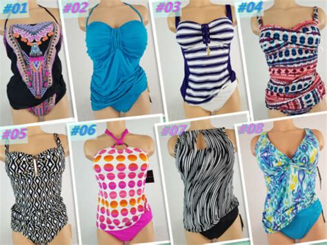 La Blanca Womens Swimwear 2 Pc Tankini Top Bikini Bottom Swimsuit 6 8