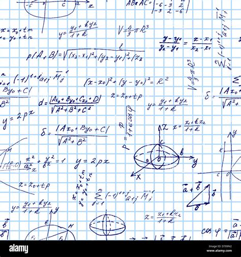 Maths Seamless Pattern Tile For Endless Background Swatch Ready Stock