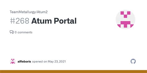 Atum Portal Issue 268 TeamMetallurgy Atum2 GitHub