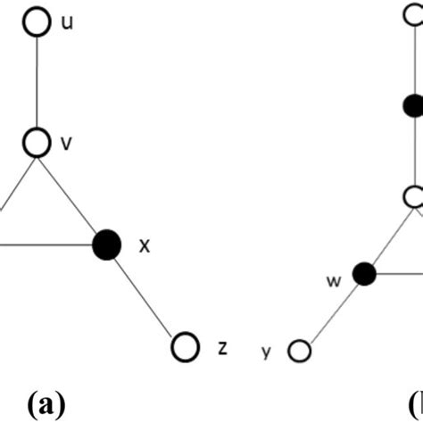 A A Test Network Depicting The Connected Disjoint Set{v W X} With