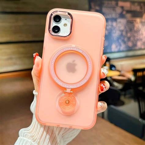 Iphone 11 And 12 Protector Mate Con Soporte Magnético Giratorio A