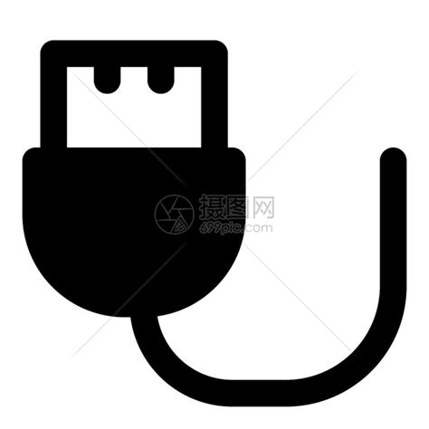 黑色USB接口矢量设计图标插画图片下载 正版图片306786195 摄图网