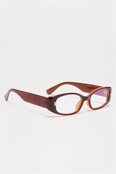 Extra Chic Today Bluelight Glasses Brown Fashion Nova