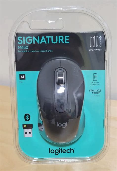 Logitech M650 Logi Signature Wireless Mouse Smart Wheel Scrolling Computers And Tech Parts