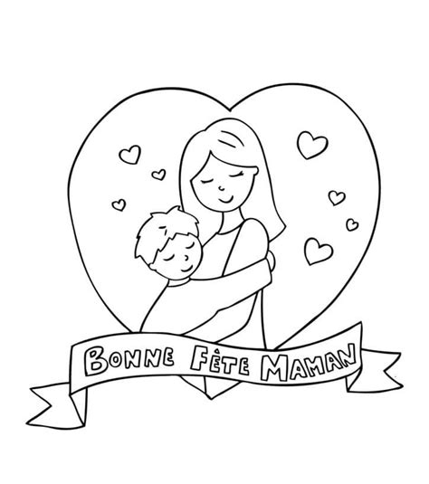 Coloriage Bonne Fête Maman 13 Télécharger Et Imprimer Gratuit Sur